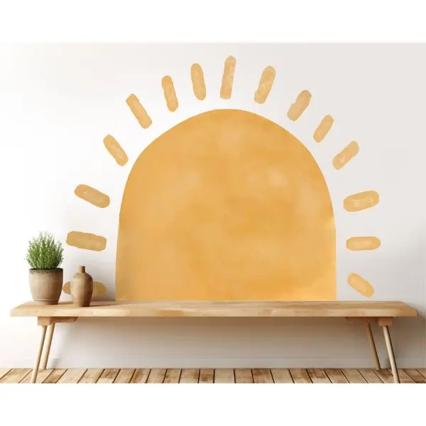 Muursticker - Boho stralende zon