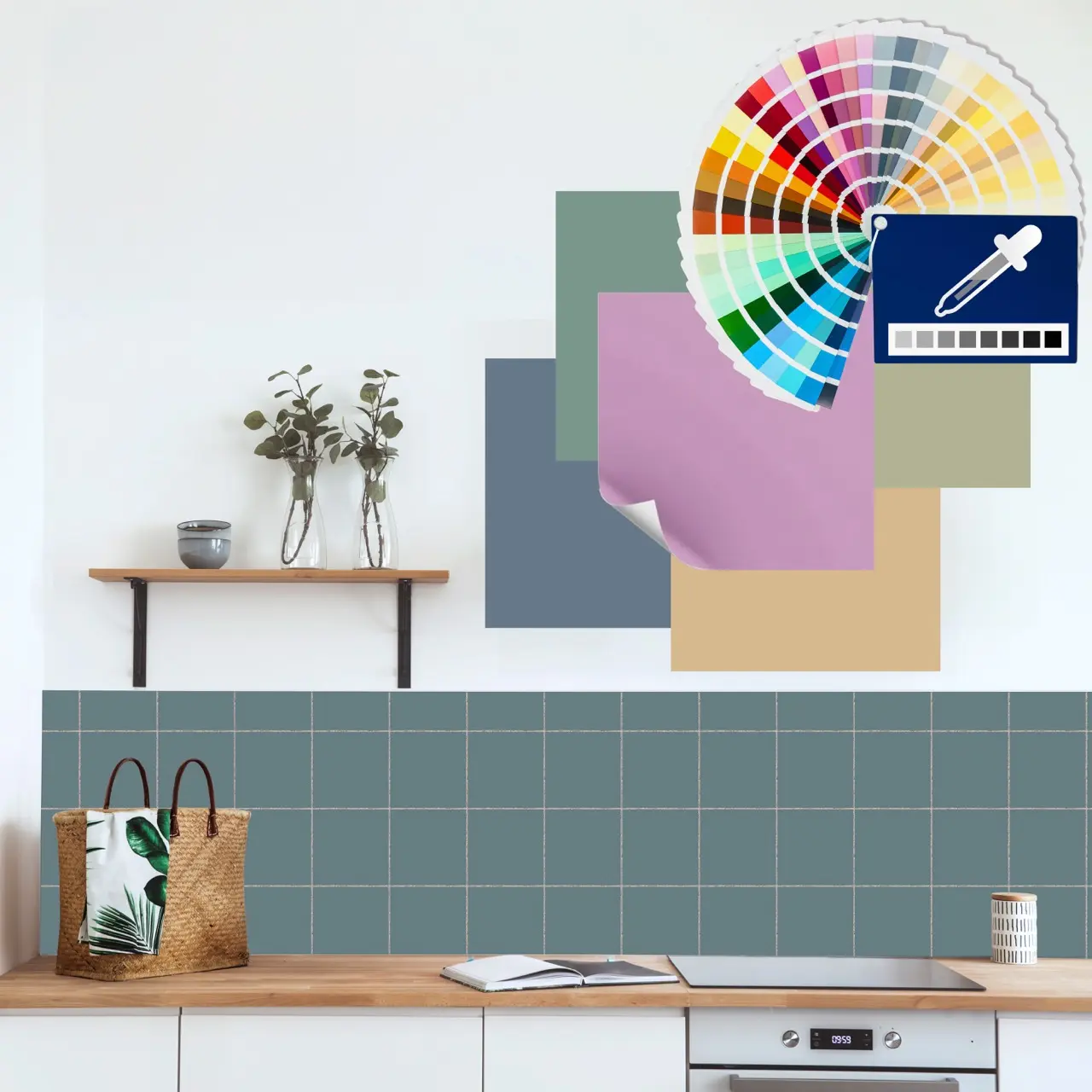 Zelfklevende tegel stickers voor keuken & badkamer - Namly Design