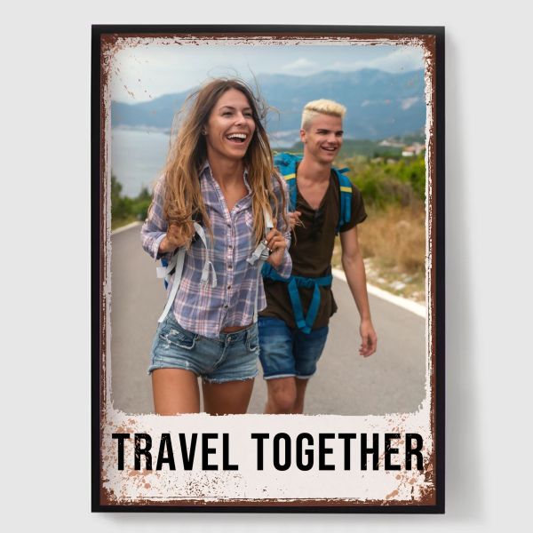 Gepersonaliseerde Poster - Aangepast Roestig Bord