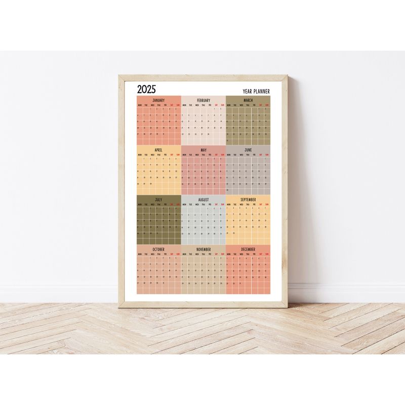 2025 Jaarplanner Poster