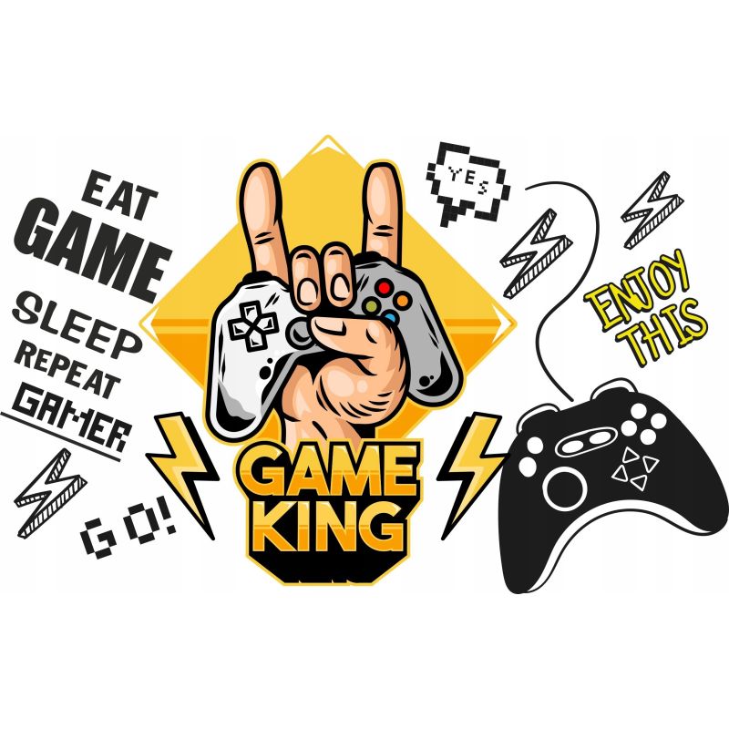 Muursticker - GAME KING